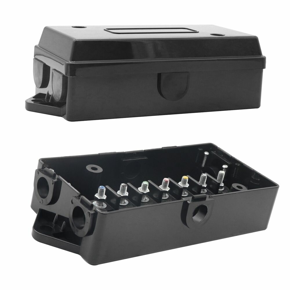 7-портовая распределительная коробка для прицепа, 7-канальный провод для прицепа, 7-стержневая соединительная коробка для кабеля, буксировка кабеля для перемонтажа проводки для кемпинга, автофургонов