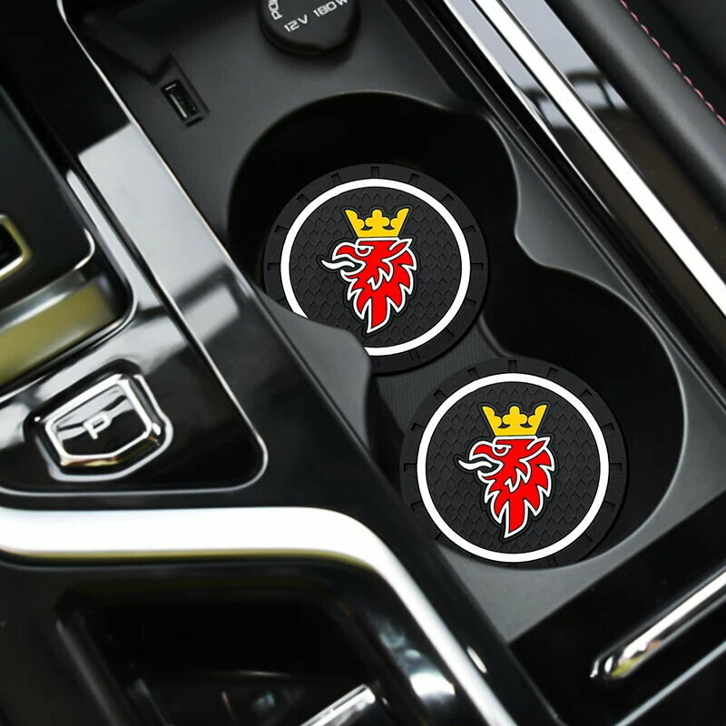 Коврик в подстаканник автомобиля SAAB, 2 шт