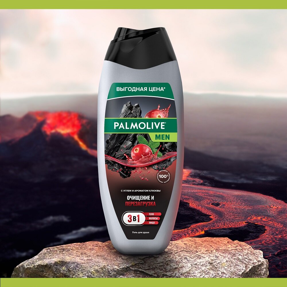 Гель для душа Palmolive Men Очищение и Перезагрузка, 3в1, 450мл