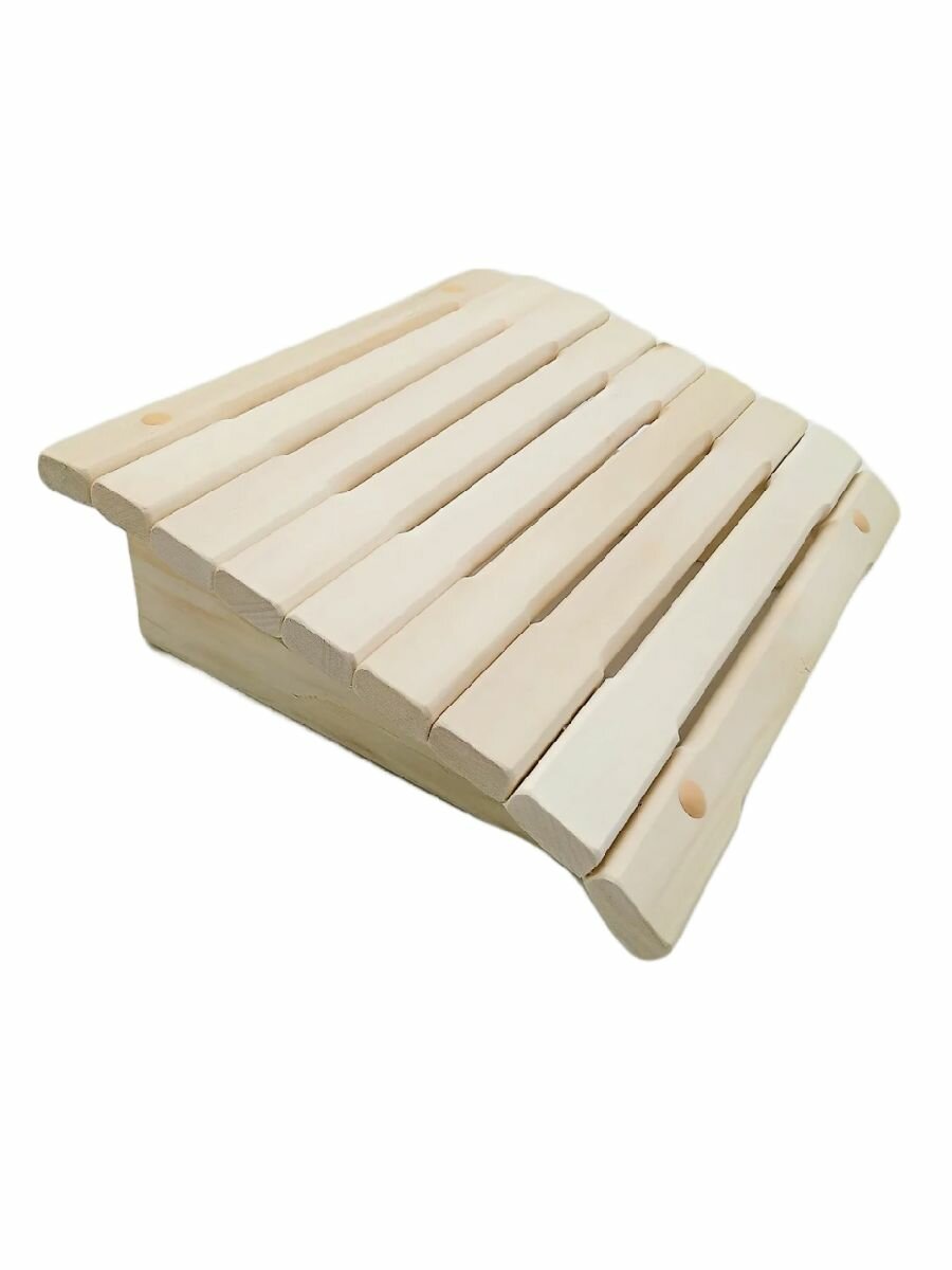 Подголовник "Бацькина Банька", для бани, из липы, мягкий, 35 см х 30 см