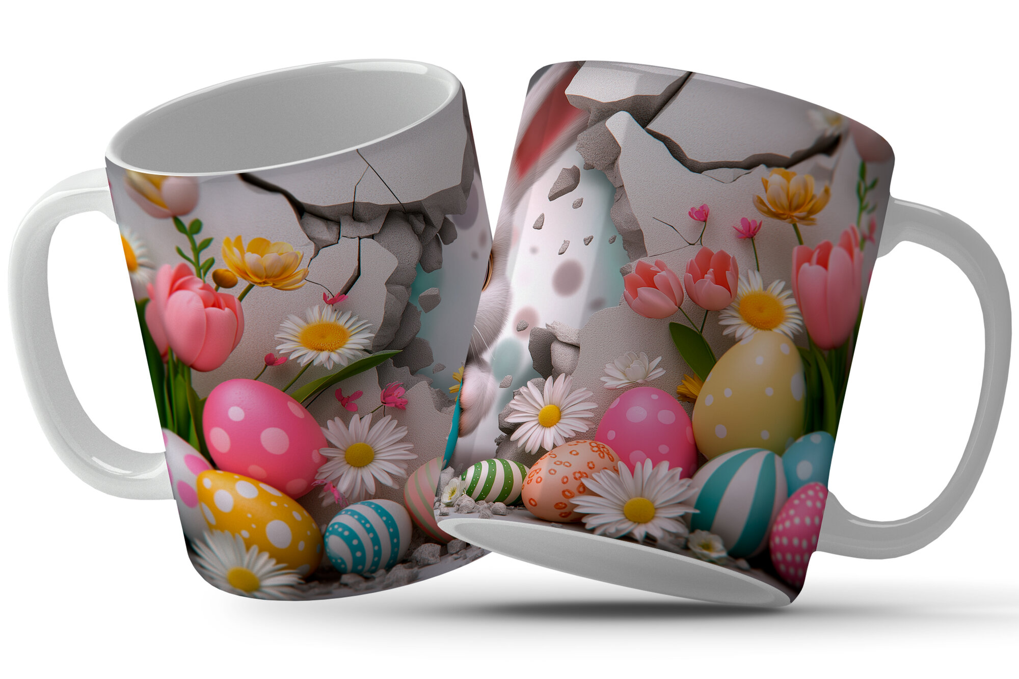 Пасхальная кружка (кружка с праздником Светлой Пасхи), для СВЧ, керамика, 330 мл