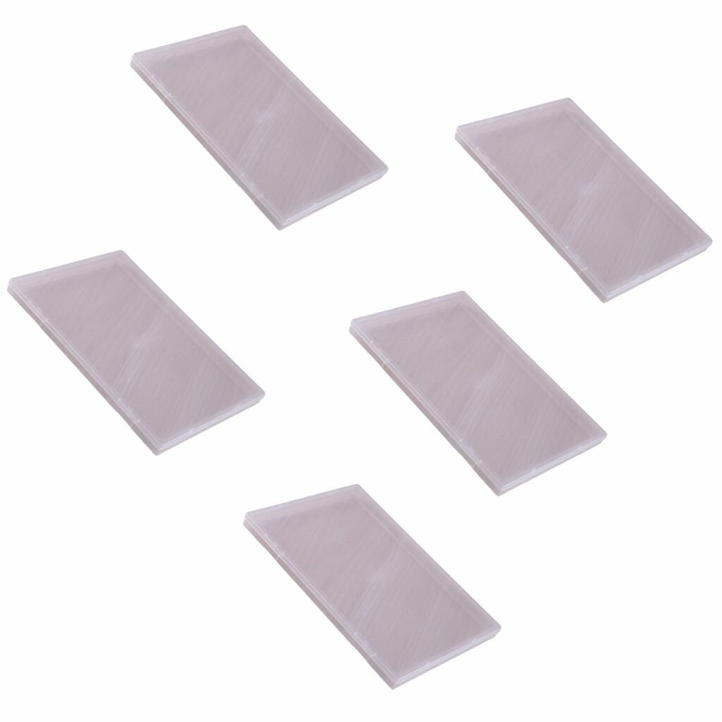 Ящик для хранения, Плоская прозрачная пластиковая коробка для хранения - большая, 1 набор из 5 штук