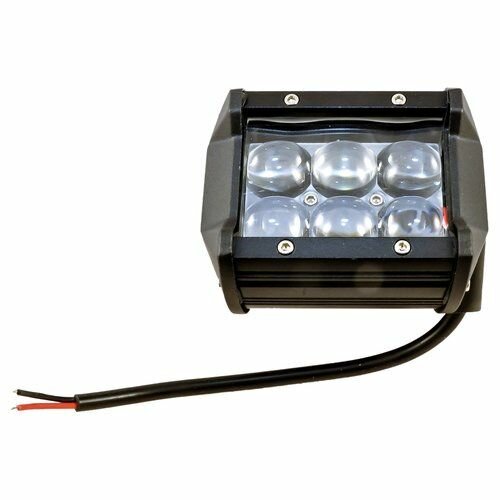 Фара светодиодная доп AE18RT-6LED-LENS-HC прямоугольная 180*41*82, направл свет, 6 led, линзованная, АвтоЭлектрика AE18RT6LEDLENSHC