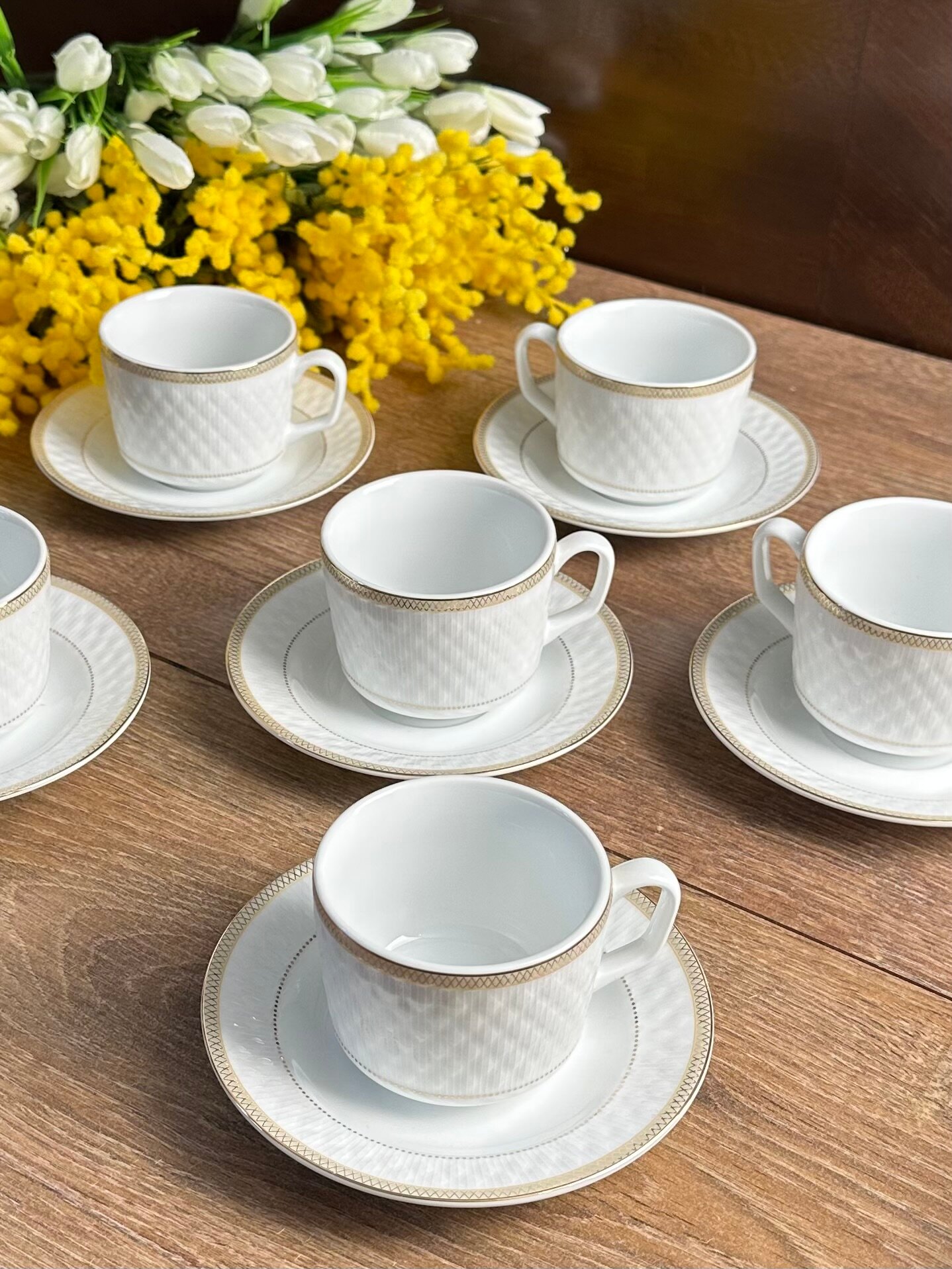 Чайно-кофейный набор 150 мл Radiance Baccarat на 6 персон 12 предметов