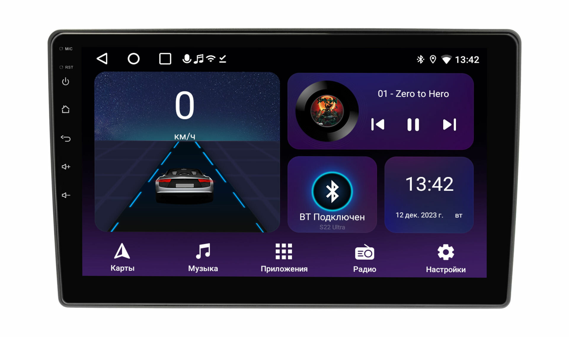 Магнитола Subaru Outback, Legacy 2004 - 2009 / 9 дюймов, 2/32GB, 4 ядра, Wi-Fi, Android 9 / Wide Media