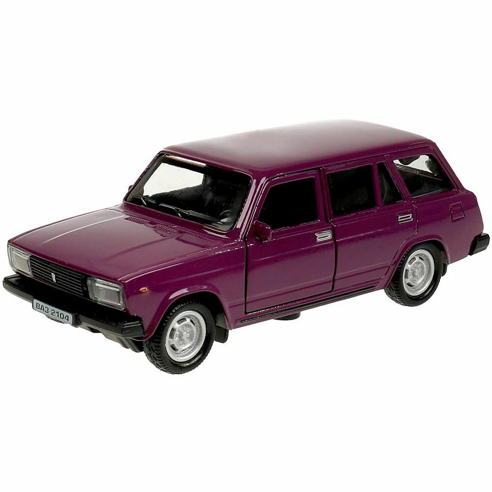 Модель машины мет ВАЗ-2104 Жигули баклажан в короб.