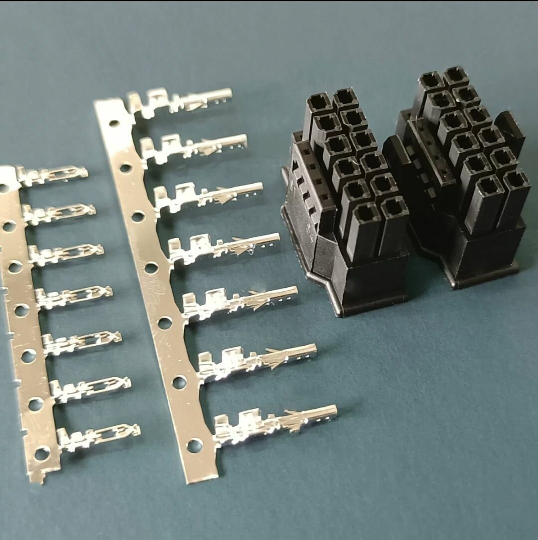 Разъем 12vhpwr пинами 2шт черный