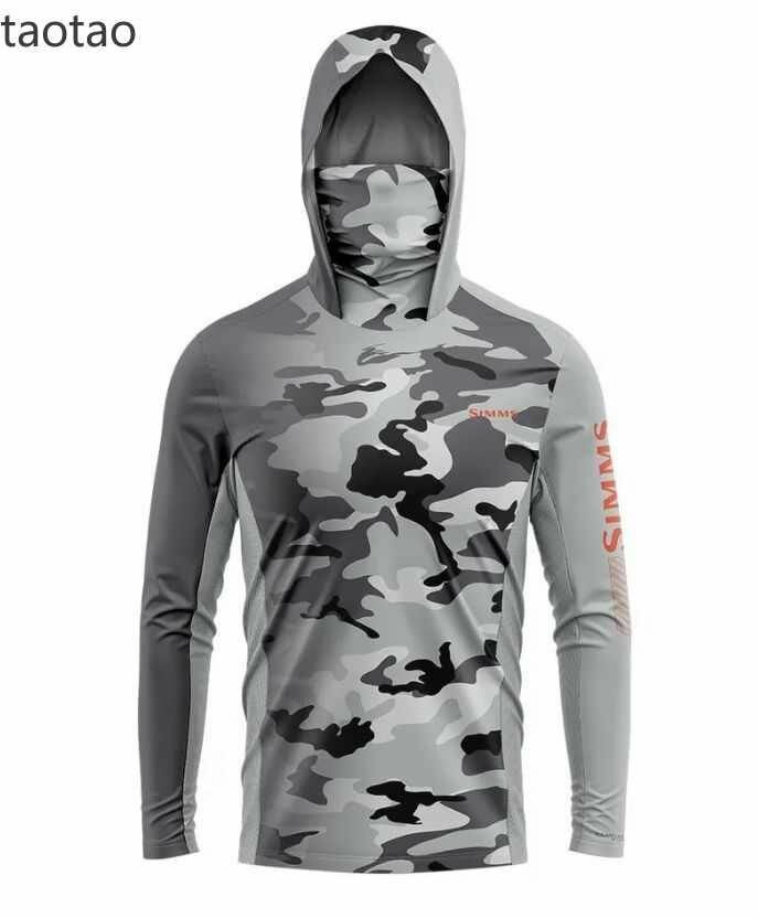 TT-SIMMS Толстовка с длинным рукавом, футболка, защита от солнца, рыболовный костюм