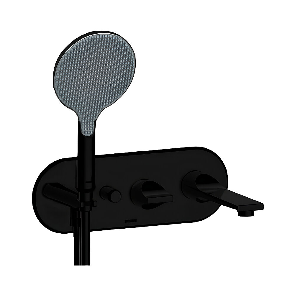 Смеситель для ванны и душа, Bossini, APICE, тип открывания воды-однорычажный, монтаж-настенный встра