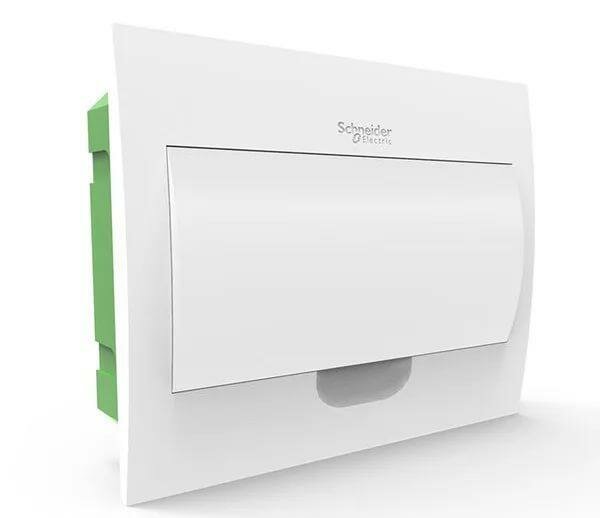 Корпус пластиковый встраиваемый с белой дверцей 1ряд/12модулей (280х230х100мм) IP40 City9 Box Systeme Electric