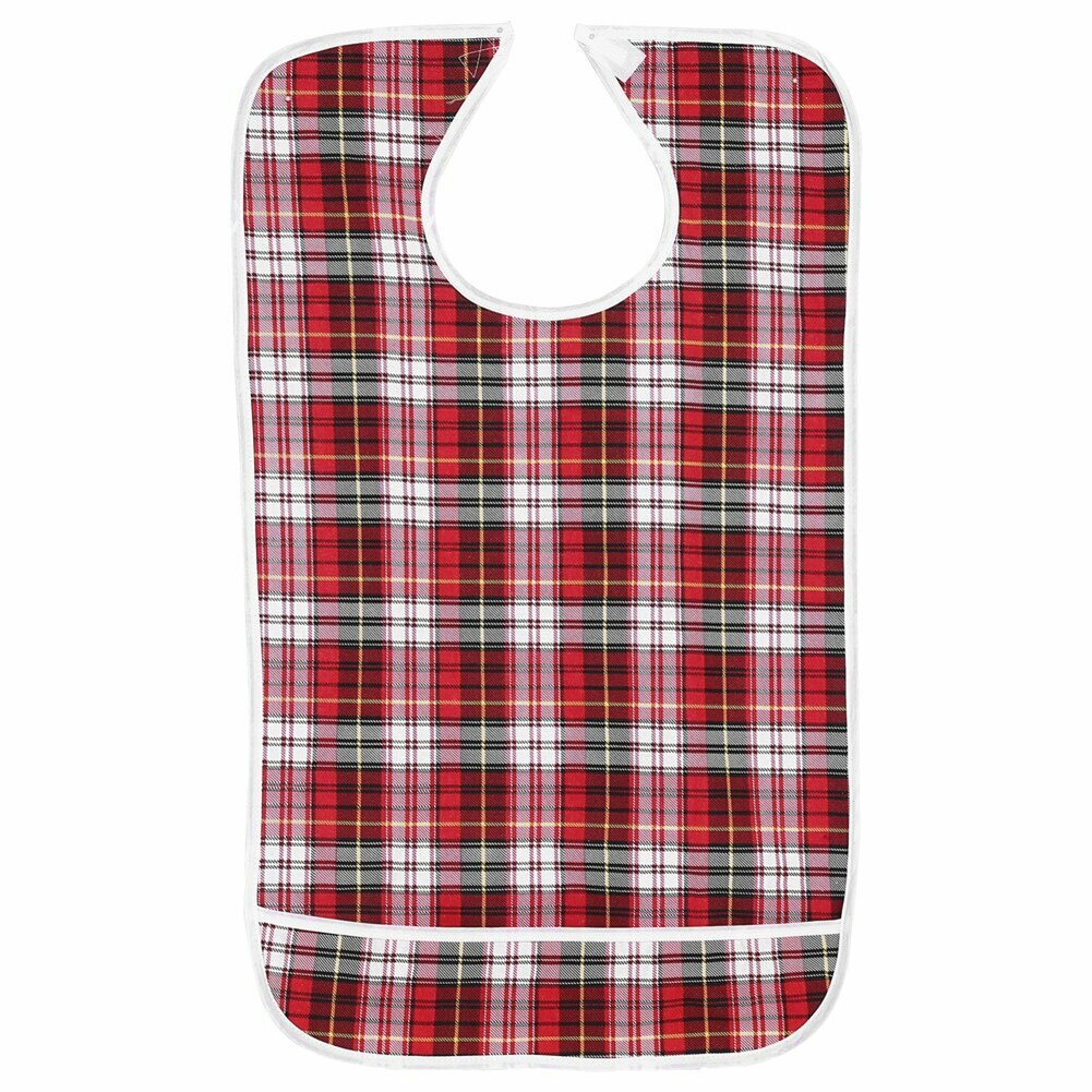 Водонепроницаемый нагрудник для взрослых, обеденный стол для пожилых людей с карманом, моющаяся защита для одежды для легкой очистки, прочный и мягкий для комфорта