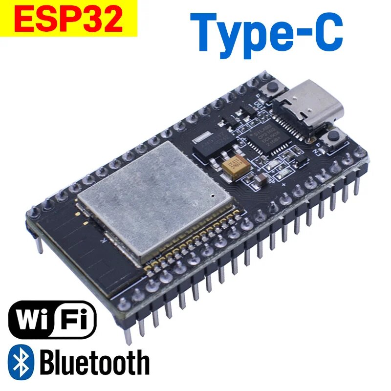 Макетная плата ESP32 WiFi Bluetooth со сверхнизким энергопотреблением, двухъядерный, 38 контактов, ESP32-WROOM-32D CP2102, электронные компоненты