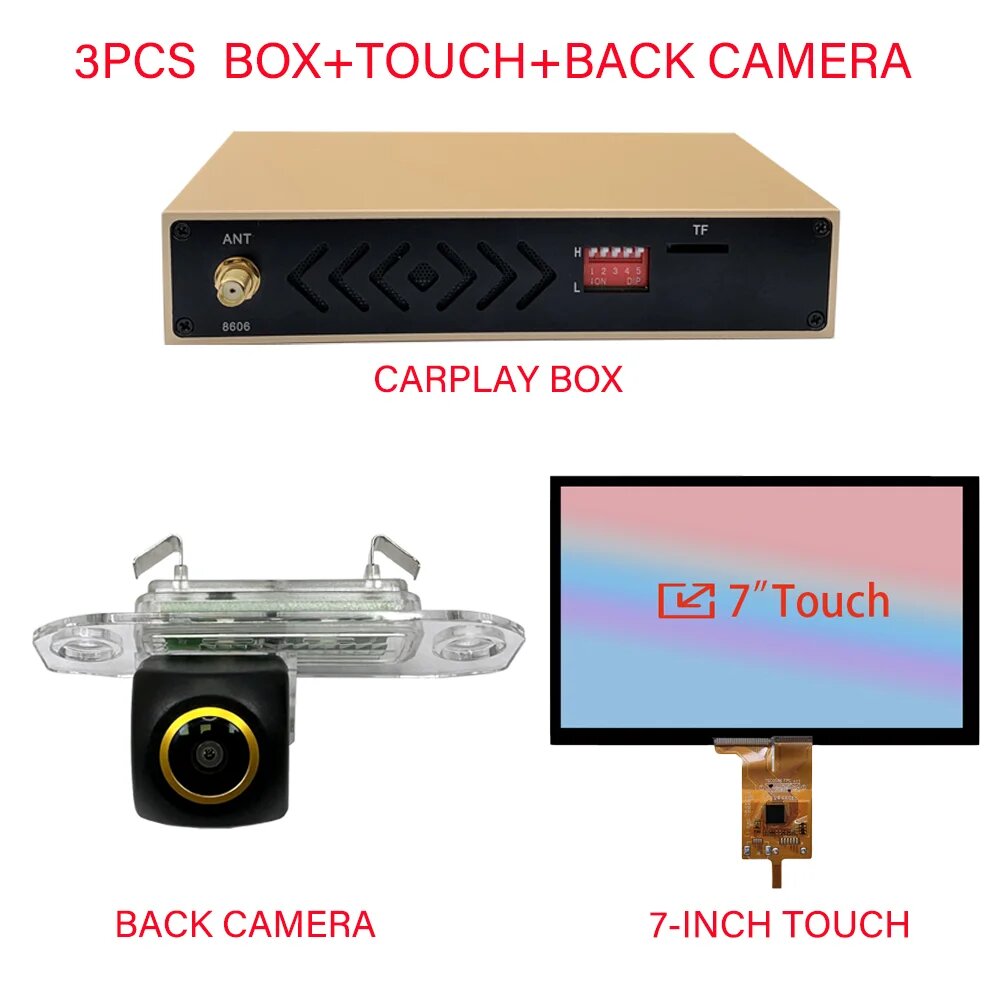 Беспроводной модуль Apple Carplay Android Auto Car AI Box для Volvo XC60 XC70 S60 S80 V60 V70 V40 (2011-2019) декодер зеркальных звеньев XC70 NO GLOBE, 3 PCS