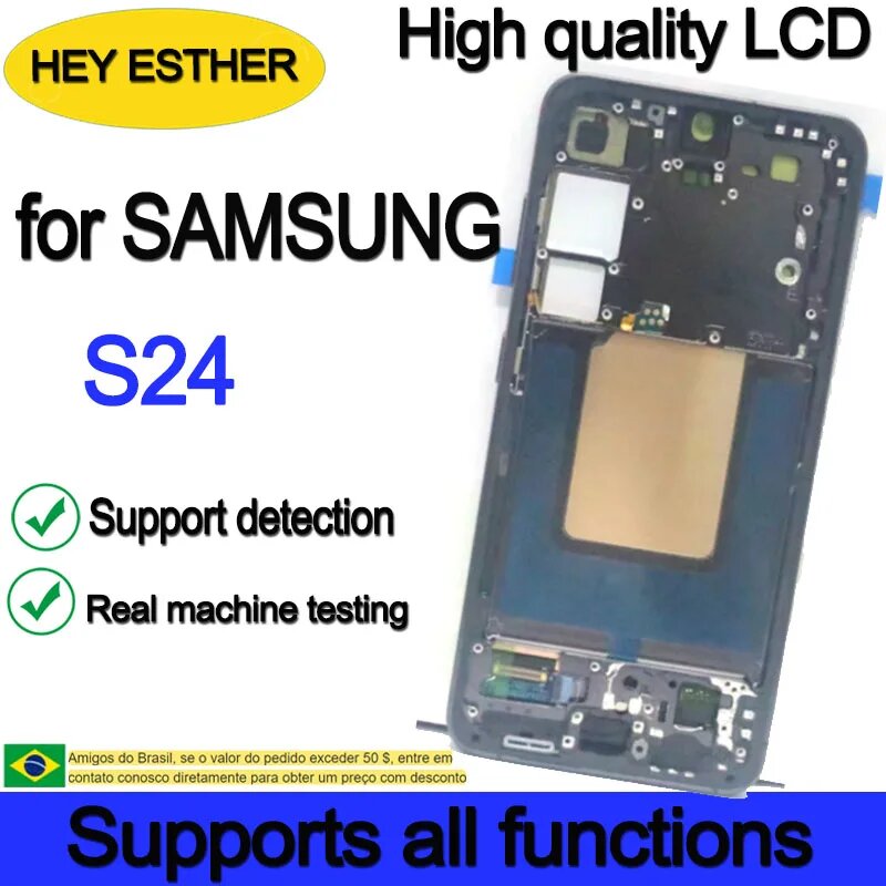 Сменный ЖК-дисплей AMOLED 6,2 дюйма для Samsung S24, сенсорный экран S921B S921B/DS S921U