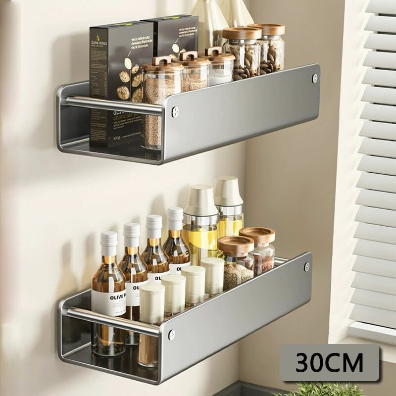 Кухонные полки, лотки для специй, двухслойные, металличес30CM,2 шт.