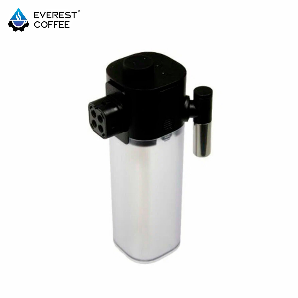 Молочник DeLonghi Lattissima, для кофемашин, металл/пластик/силикон