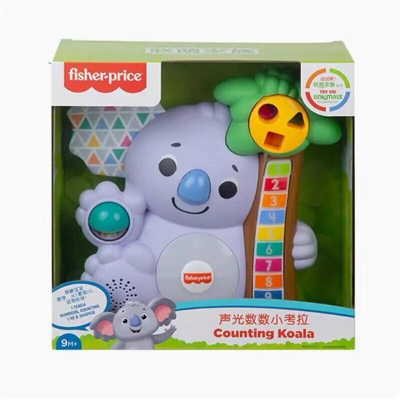 Fisher-Price Linkimals Counting Koala Китайская версия / Интерактивная Электронная Обучающая Цифровая Механическая Игрушка-коала Для Детей В Возрасте От 9 Месяцев И Старше