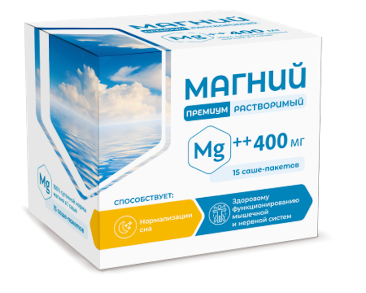 Магний премиум растворимый пор 400 мг саше 2,8 г №15