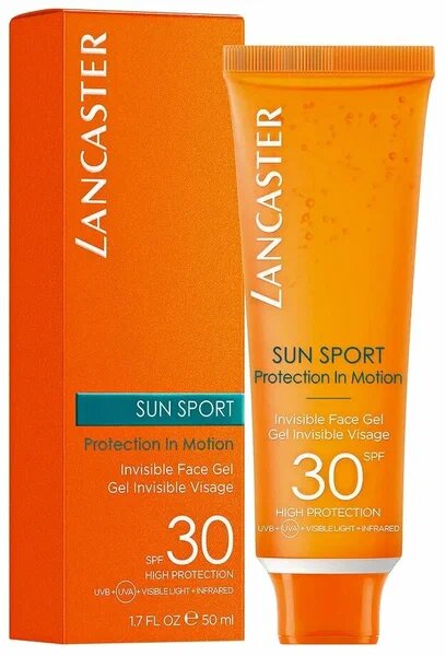 Lancaster Sun Sport Perfection in Motion с SPF 30 невидимый солнцезащитный гель для лица. Без коробки