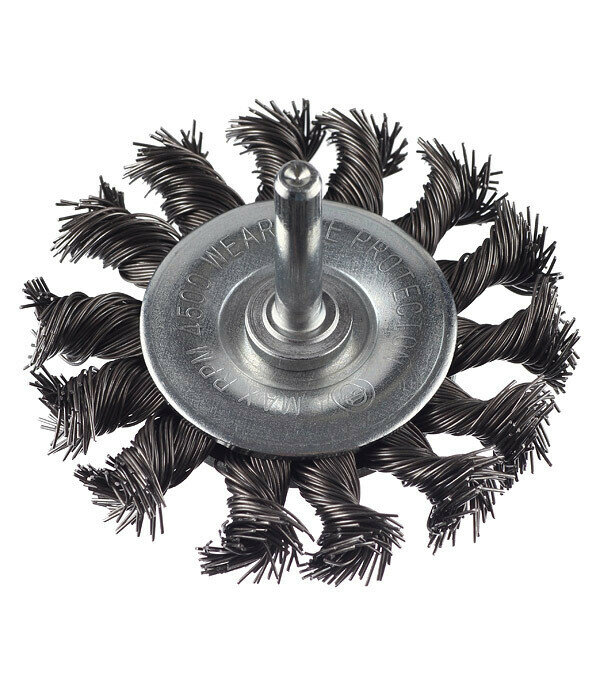 Корщетка для дрели Практика (242-694) витая жесткая радиальная d75 мм Практика 242-694