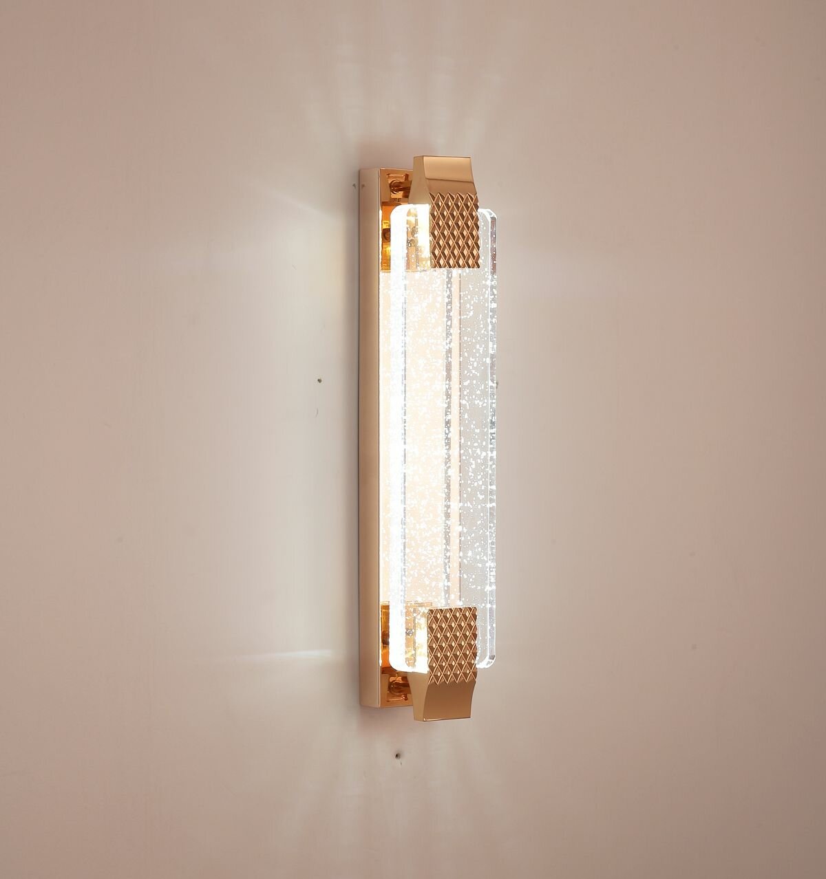 Настенный светильник, Бра ATABB HJ01-2-1 Хрустальный настенный Светильник Золотой 40CM 8W 1 шт.