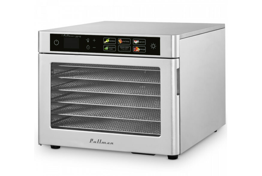 Сушка для овощей и фруктов Pullman PL-100 горизонт 6 уровней, 9 поддонов, 500 Вт