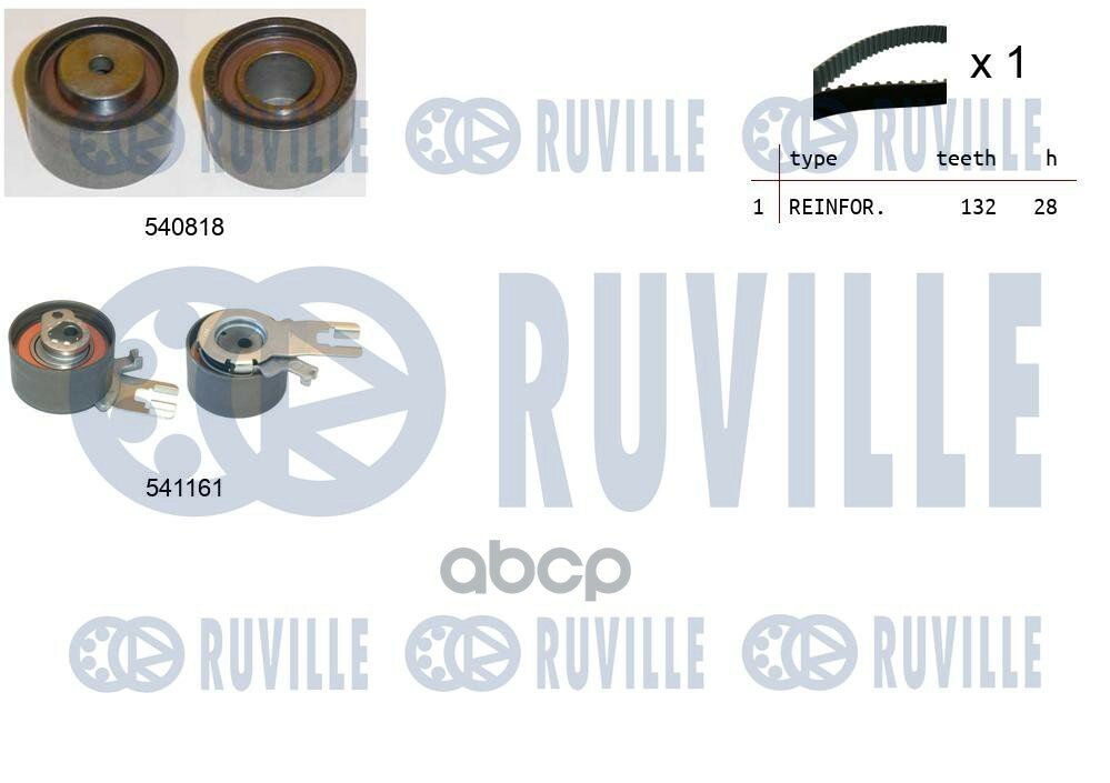 Комплект ГРМ TOYOTA: IQ Ruville арт. 550326