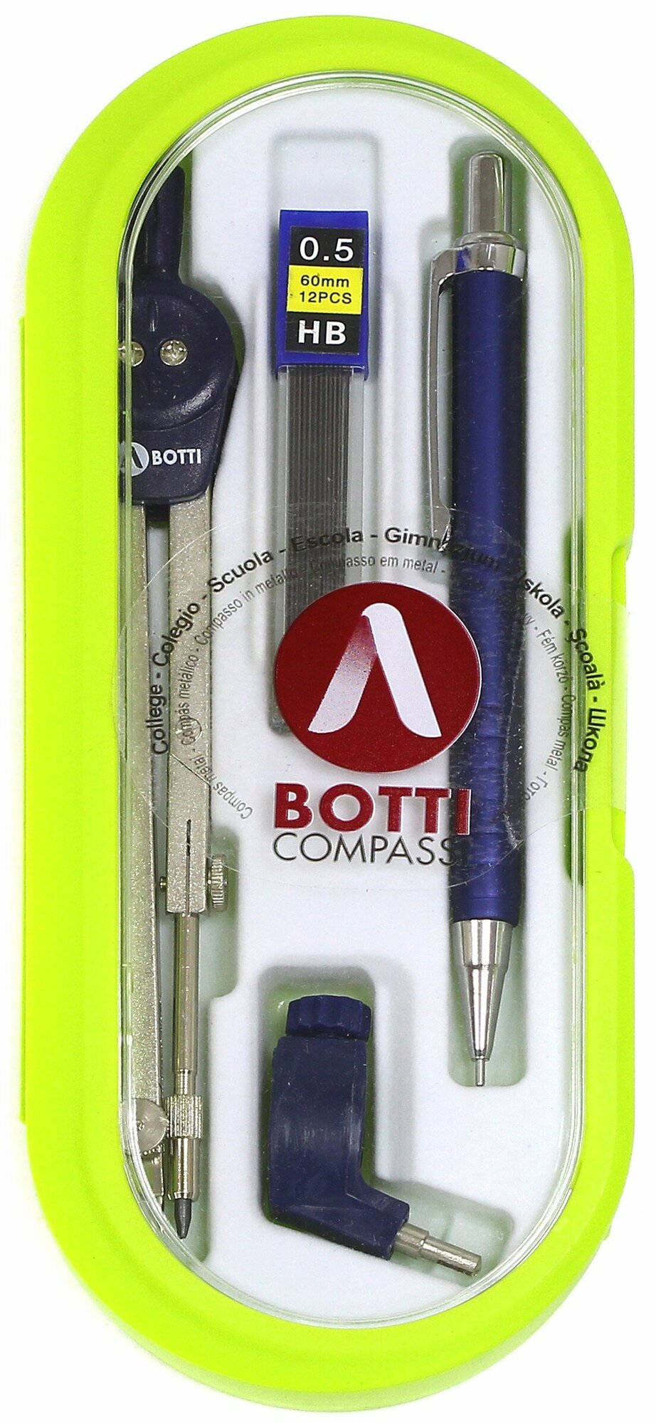 Готовальня 4 предмета (пластик) Botti (537 OV)