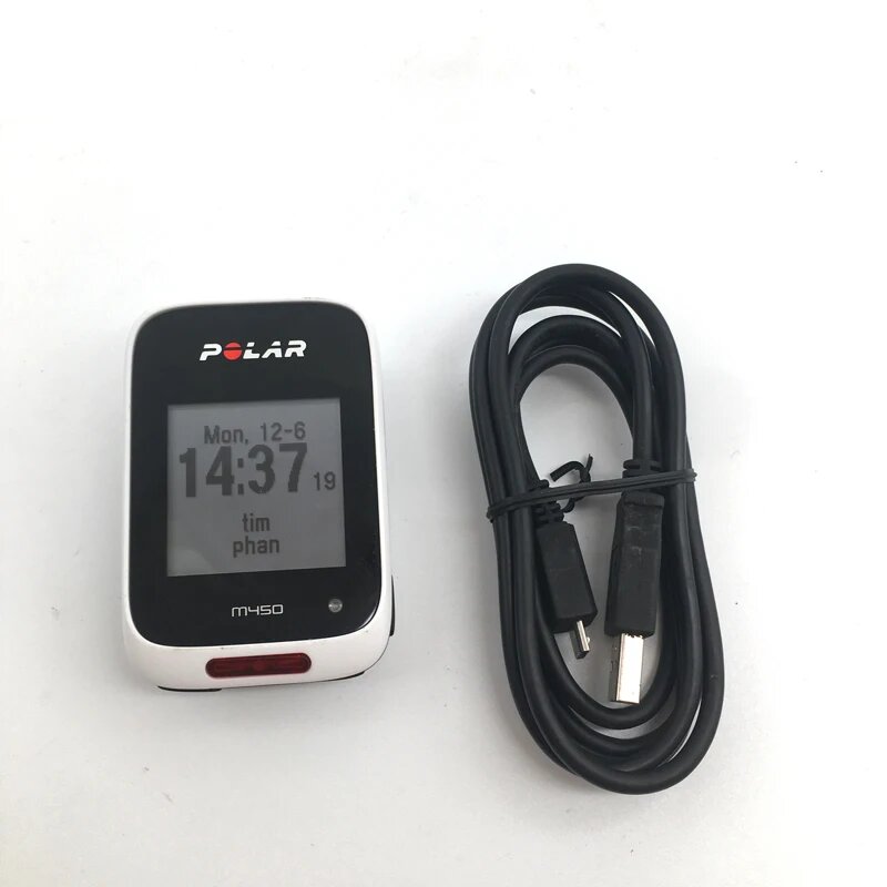 Polar M450 GPS велосипедный компьютер 95% Новый Polar m450 циклокомпьютер с несколькими языками Английский Португальский Русский Испанский Французский