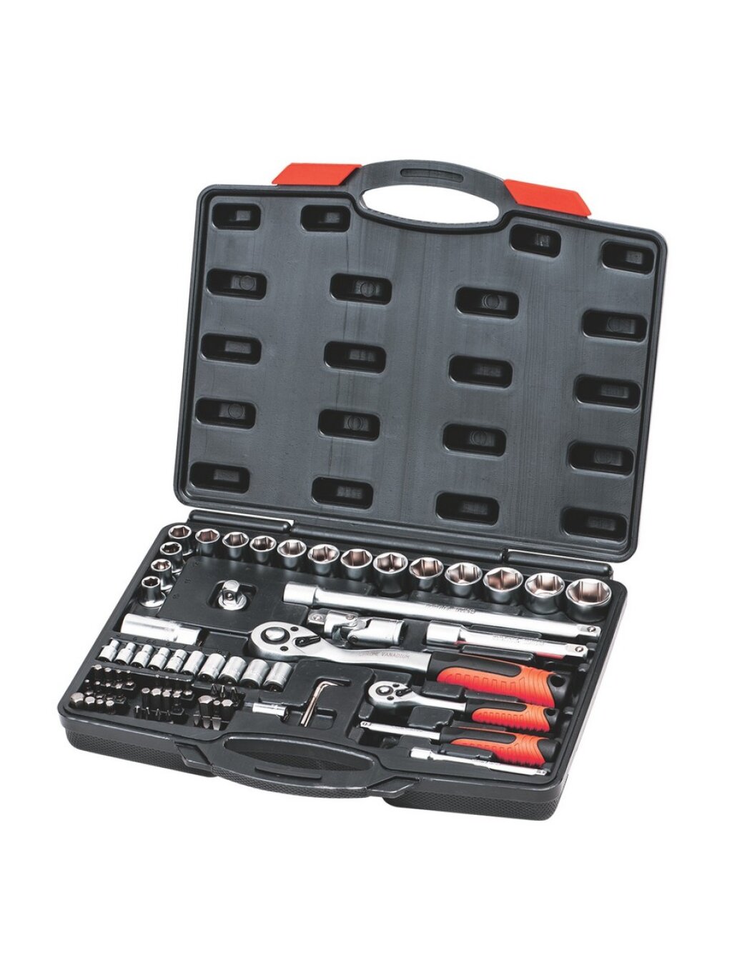 Набор инструментов ZIPOWER 72 предмета, 1/4", 1/2"