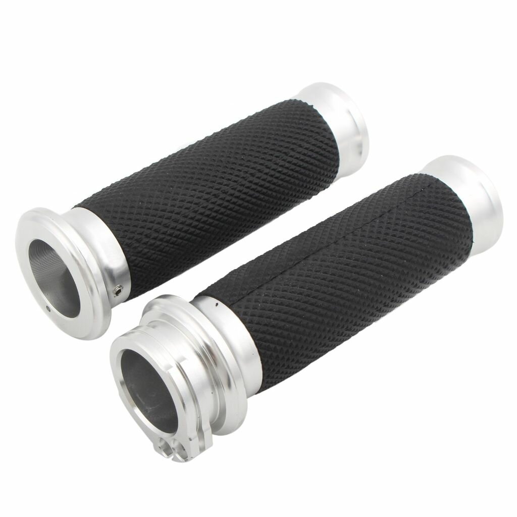 Мотоциклетные ручки (1 пара) для тюнинга, универсальные, хромированные