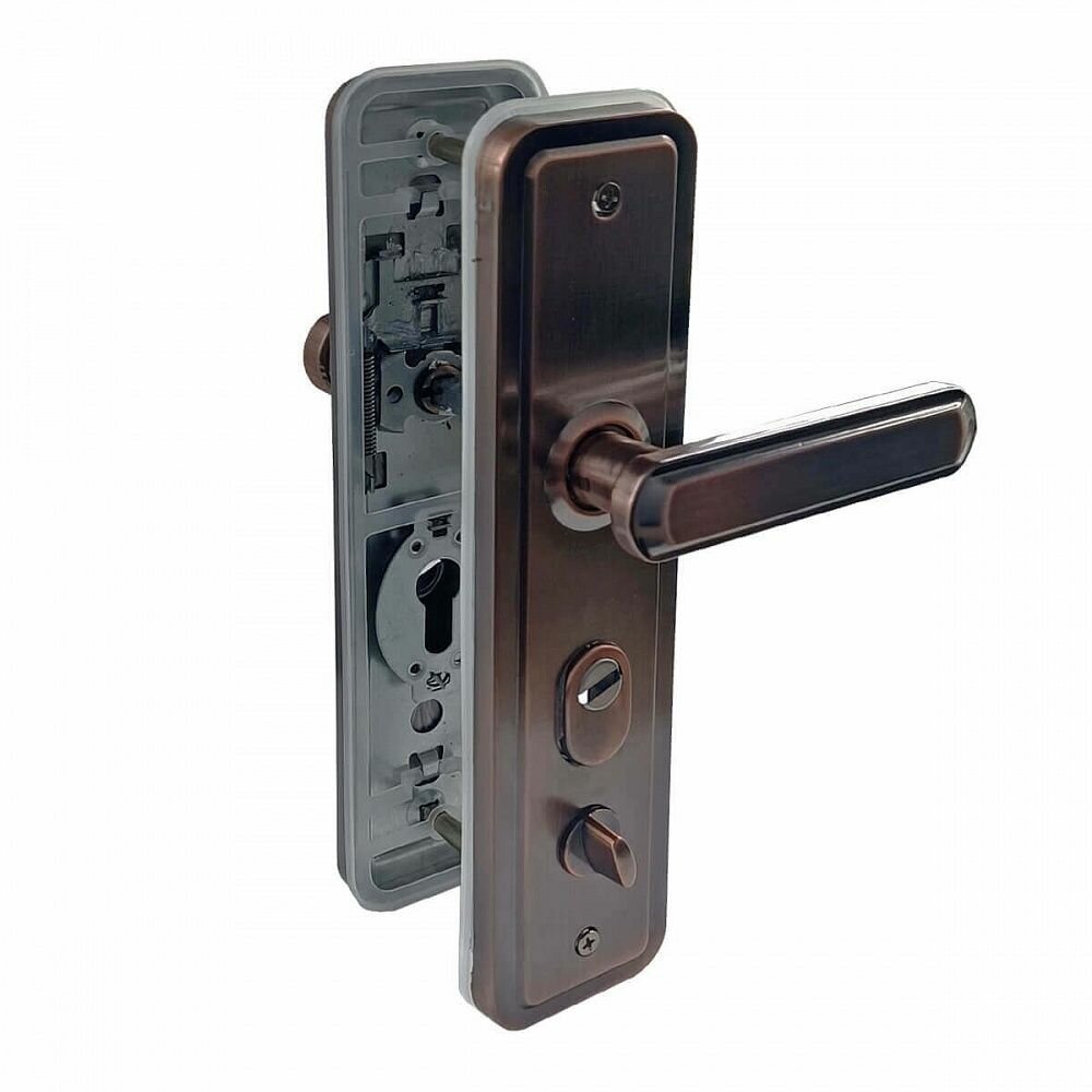 Дверные ручки MARLOK автомат универсальный, тип 14, цвет Медь (РД-6603)