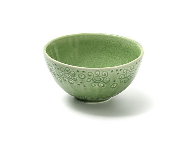 6343 FISSMAN Пиала Lykke 14х14х7см / 580мл, цвет Зеленый (керамика)