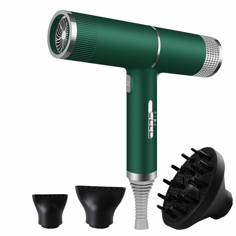 Фен для волос JRL Forte Pro 2020 H, мощность 2150 Вт, 6 режимов, защита от перегрева, ионизация темно-зеленый
