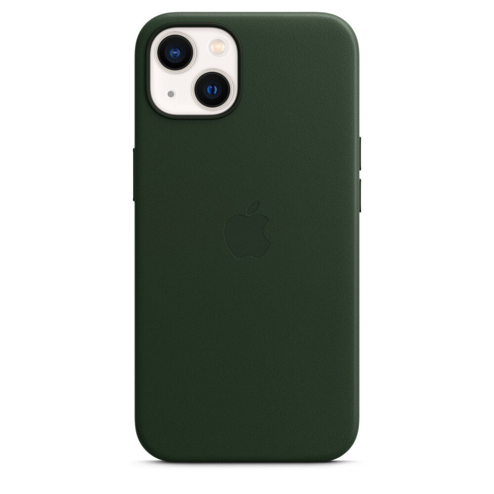 Чехол Apple iPhone 13 Leather Case with MagSafe Sequoia Green MM173ZE/A