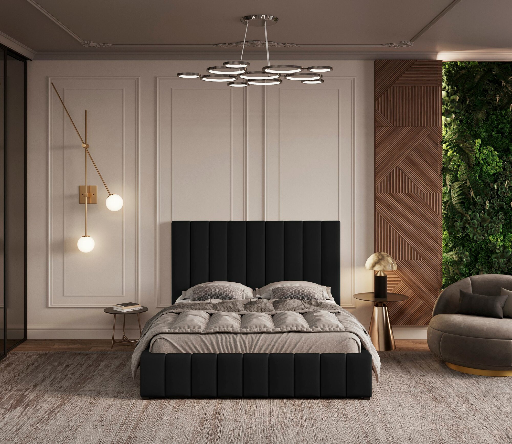 Микс Интерьер кровать Милан 120х200 с подъемным механизмом, с мягким изголовьем для дома и спальни, ортопедическое основание, ламели усиленные, ящик для белья