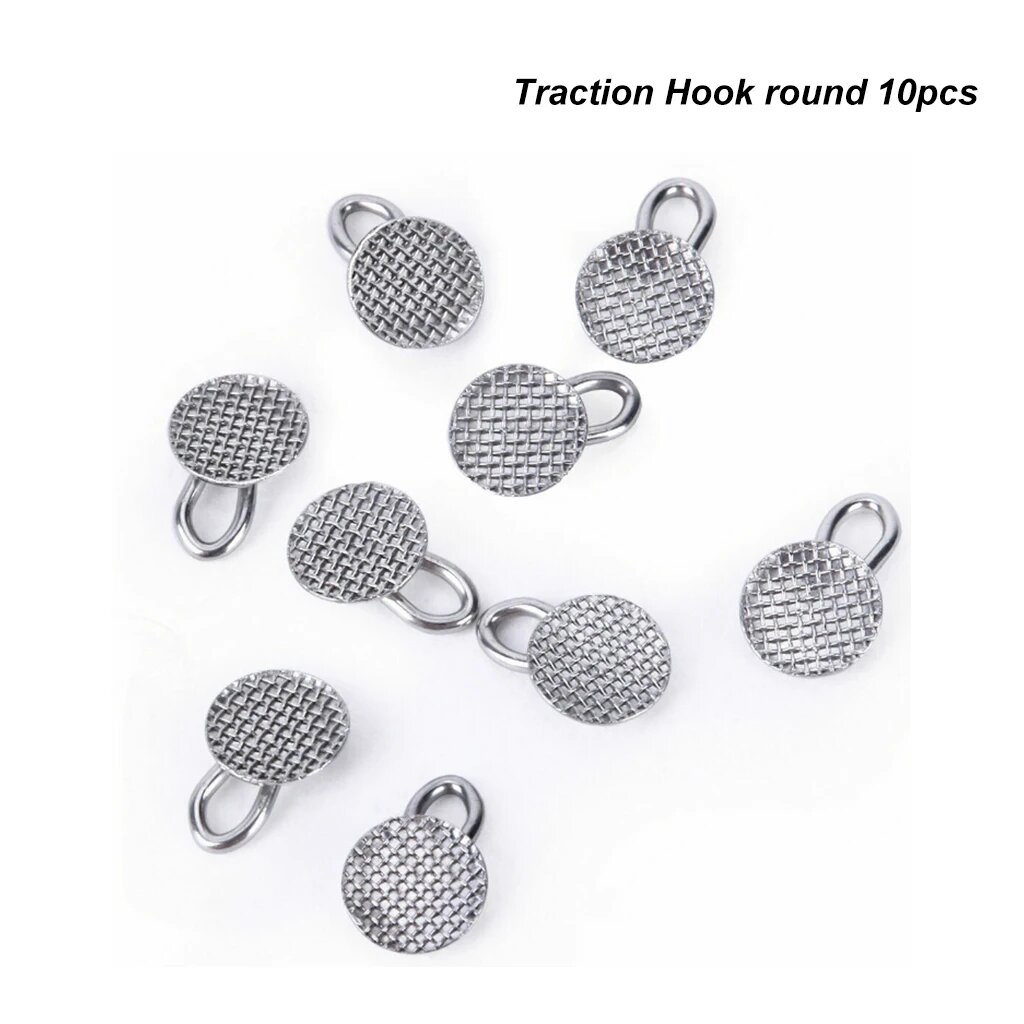 Лингвальные пуговицы DCLOUD для брекетов 10 шт. Traction Hook Round