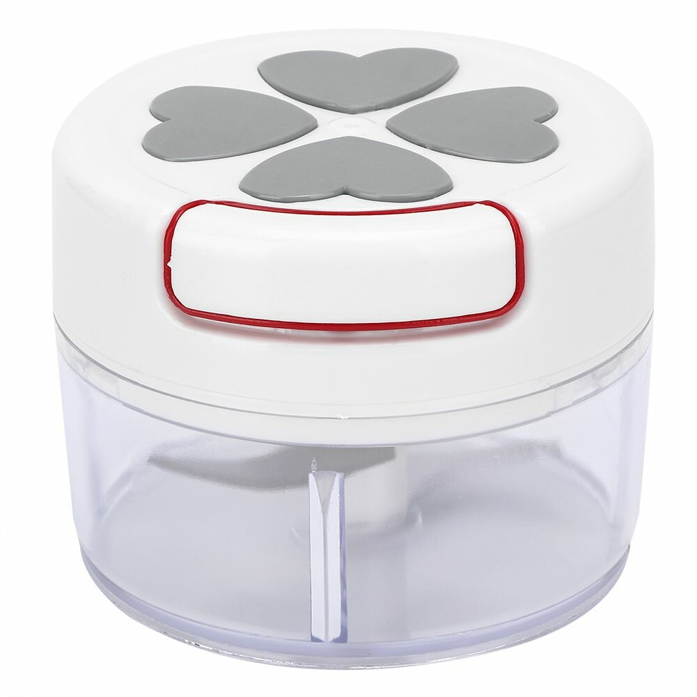 Серая кухонная утварь, ручная мясорубка-измельчитель для мясорубки с чесноком и имбирем, легко чистится и хранится, идеально подходит для домашнего использования