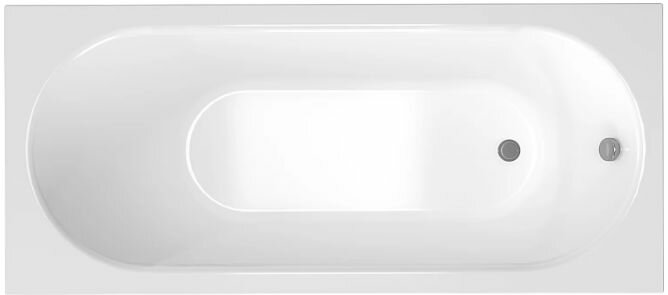 Акриловая ванна Timo Roha 1370 без опоры 130x70 см, пристенная, белая