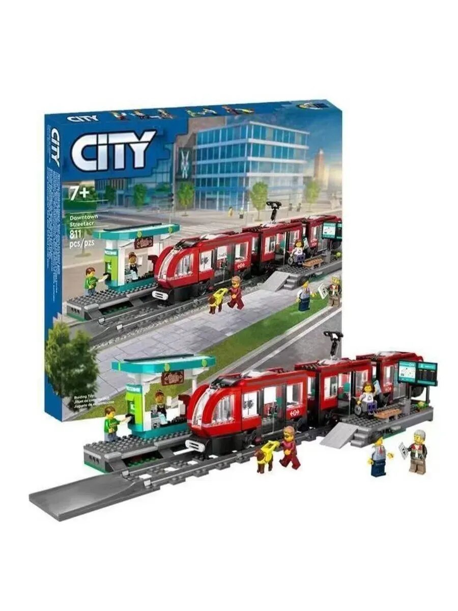 City конструктор Сити Трамвай и станция в центре города