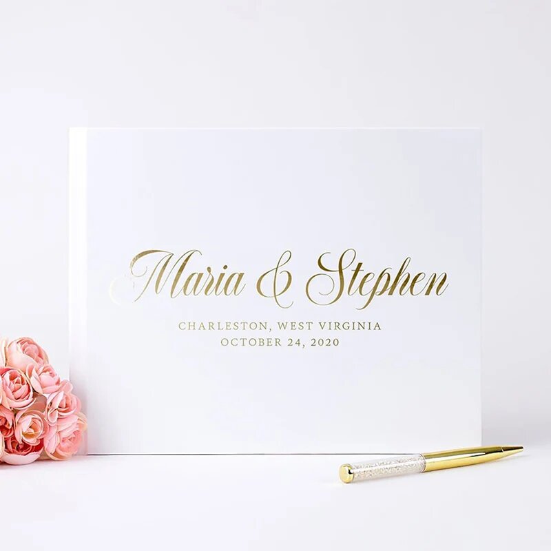 Персонализированная гостевая книга для свадьбы