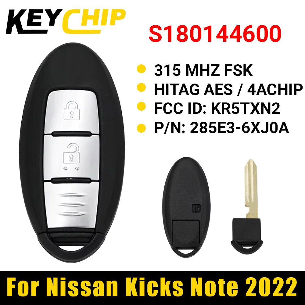 KC S180144600 для Nissan Kicks Note 2021 2022 315 МГц 4A чип дистанционного ключа бесконтактный ключ печатная плата KR5TXN2 285E3-6XJ0A