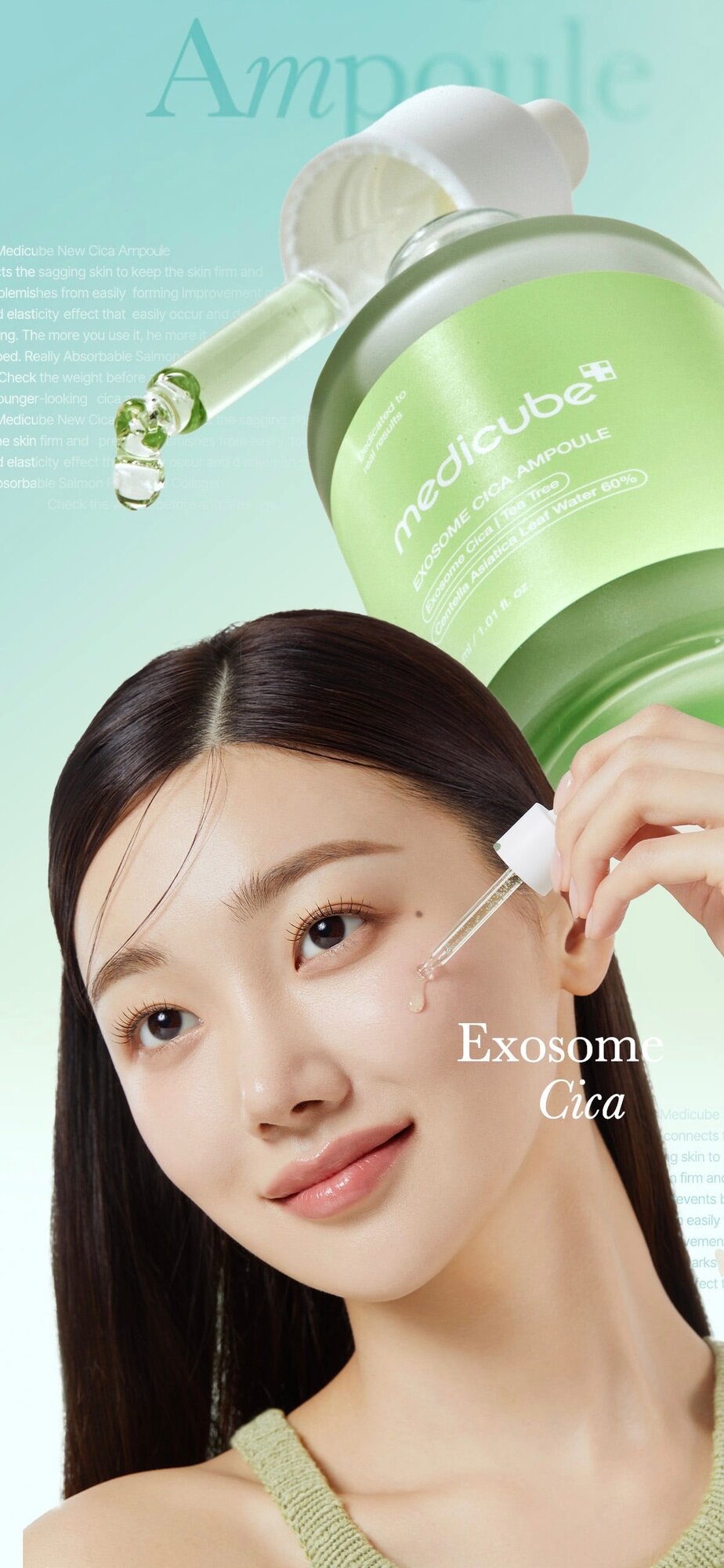 MEDICUBE] Сыворотка с успокаивающим действием Exosome Cica Ampoule 30мл