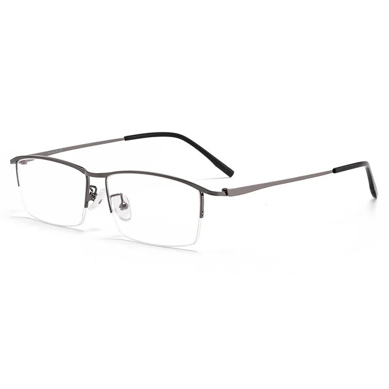 RBENN 2025 мужские титановые очки для чтения +1.50 +1.75 Half Frame Gun, +175