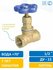 Кран вентиль 1/2" латунь 15 укорочен