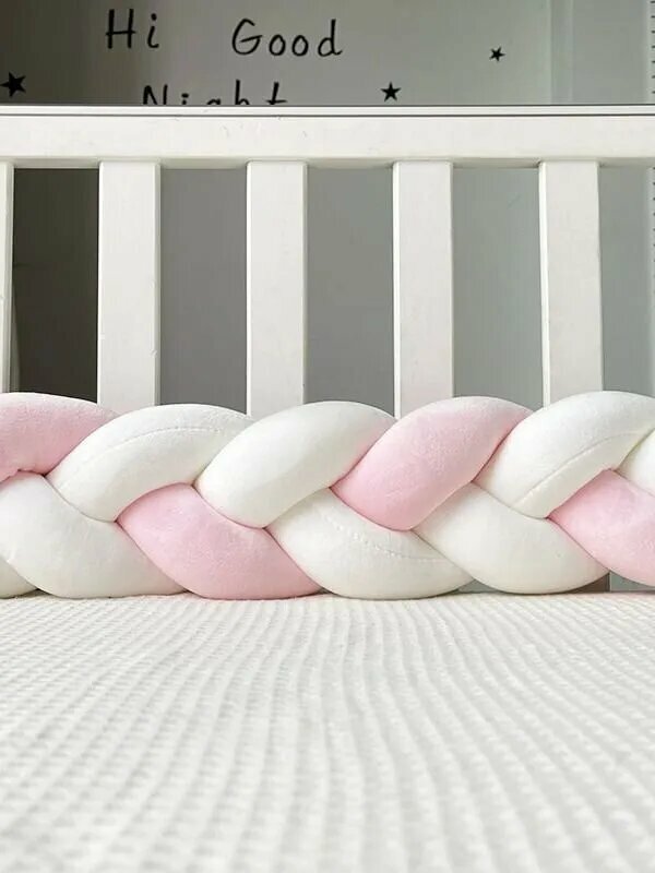 Бортики в кроватку для новорожденных Бортик Косичка В Кроватку 240x10CM