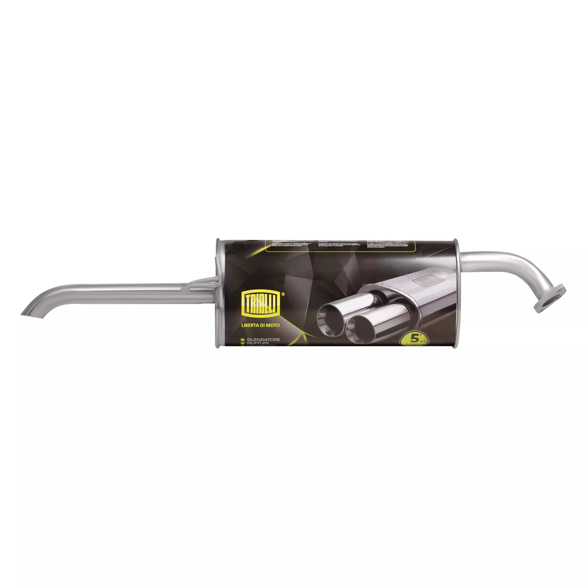 Глушитель основной Solaris (10-) KIA Rio(11-) алюм. (TRIALLI) EMM 0808