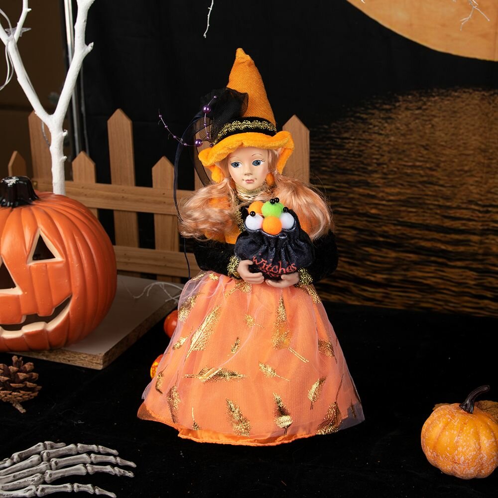 Кукла эльф Ведьма / Кукла декоративная / Хэллоуин