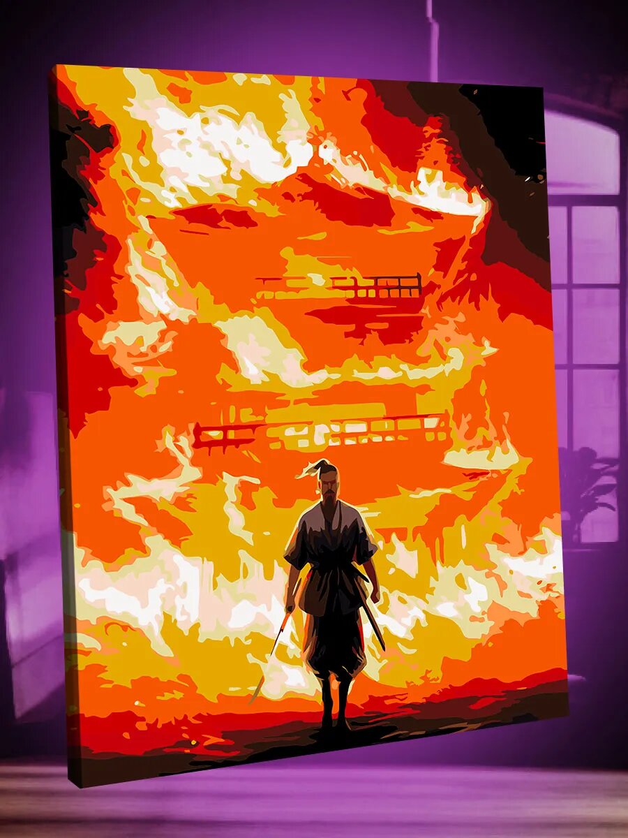 Картина по номерам Самурай