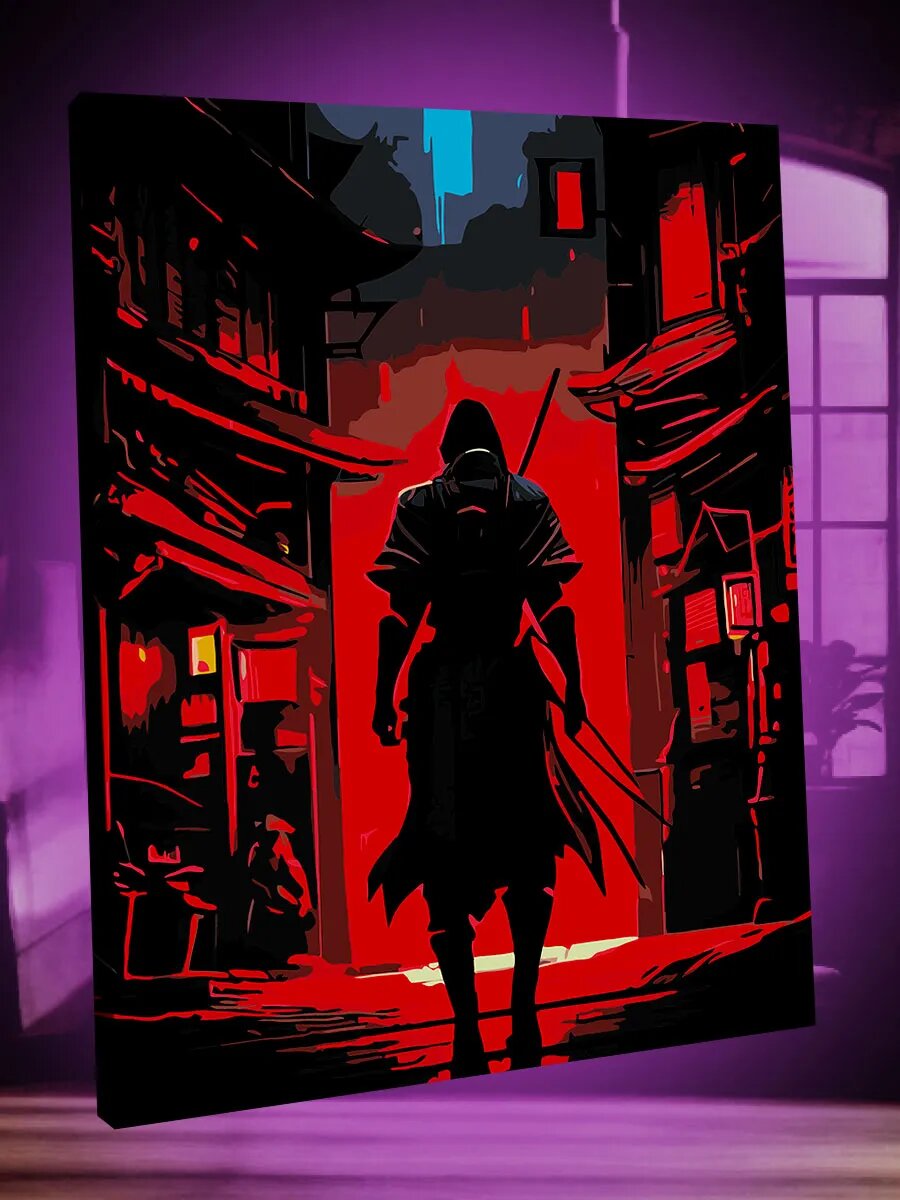 Картина по номерам Самураи